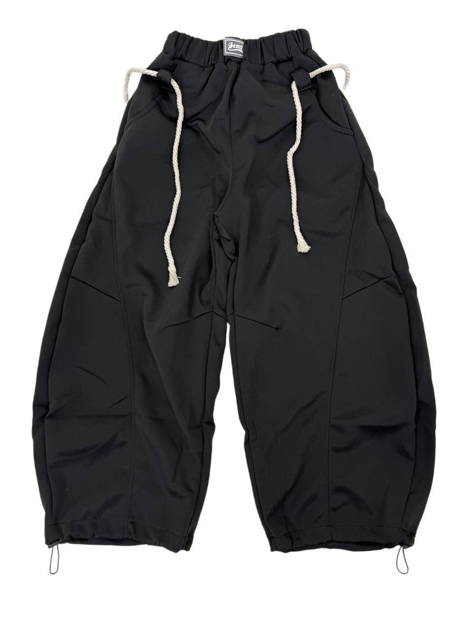 【Nerd out XU】waist rope loose sweat pants (2color) / 【ナードアウトエックスユー】ウエスト ...