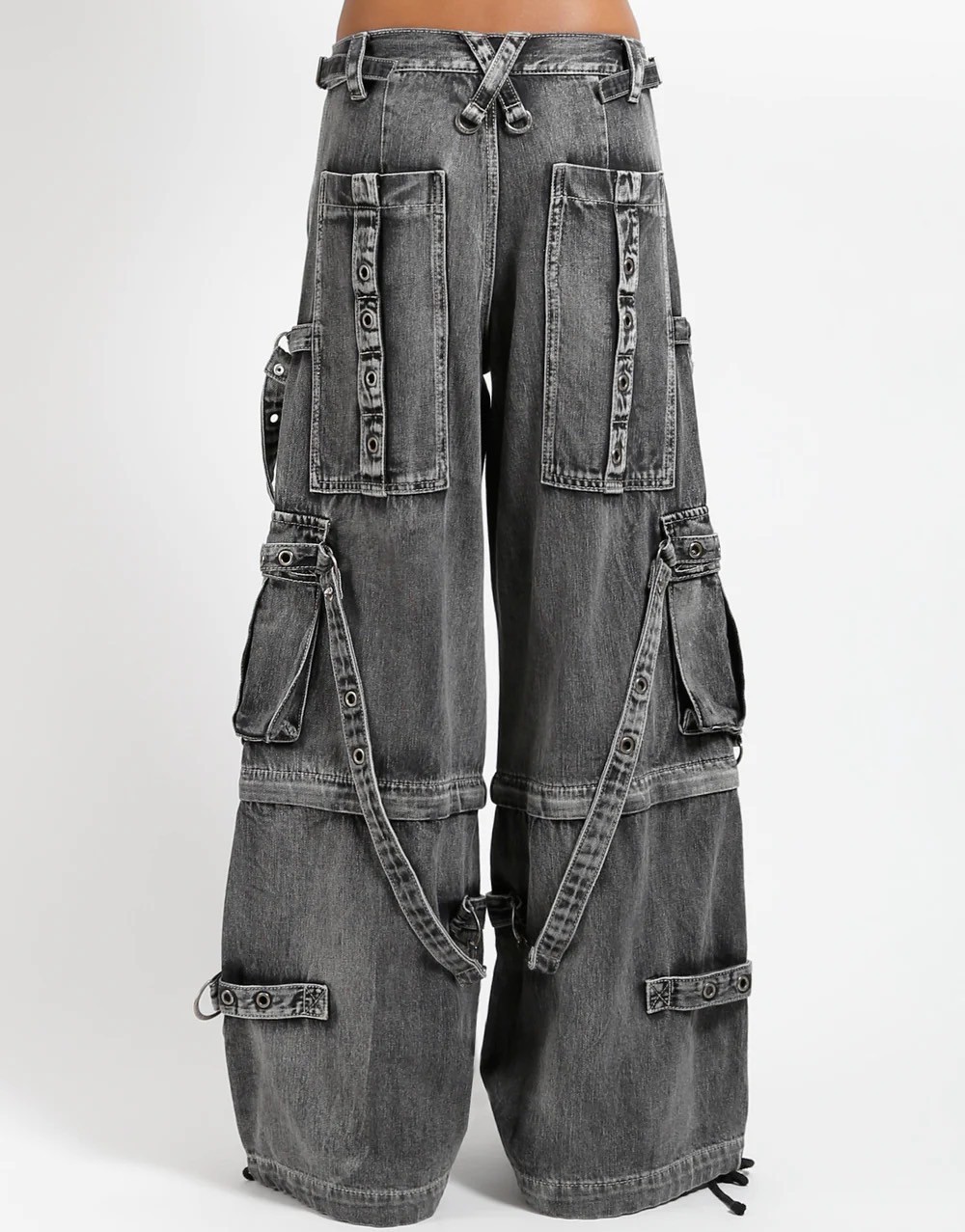 【TRIPP nyc】DENIM FULL FORCE PANT[JM7155MB] / 【トリップ エヌワイシー】ハーネスストラップ ...