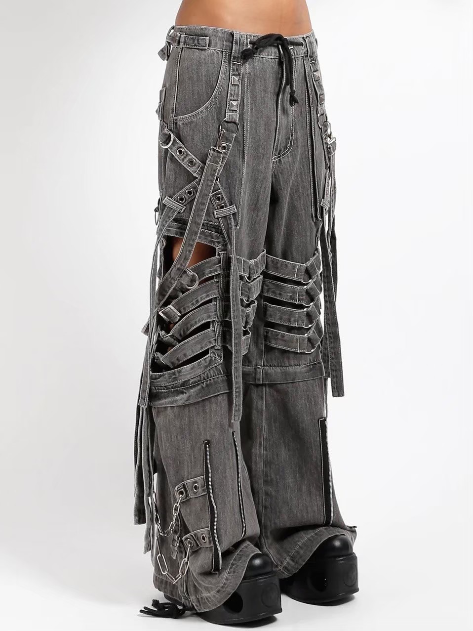 【TRIPP nyc】SUPER CUT OUT PANT[JM7130M] / 【トリップ エヌワイシー】カットアウトボンテージワイドパンツ ...