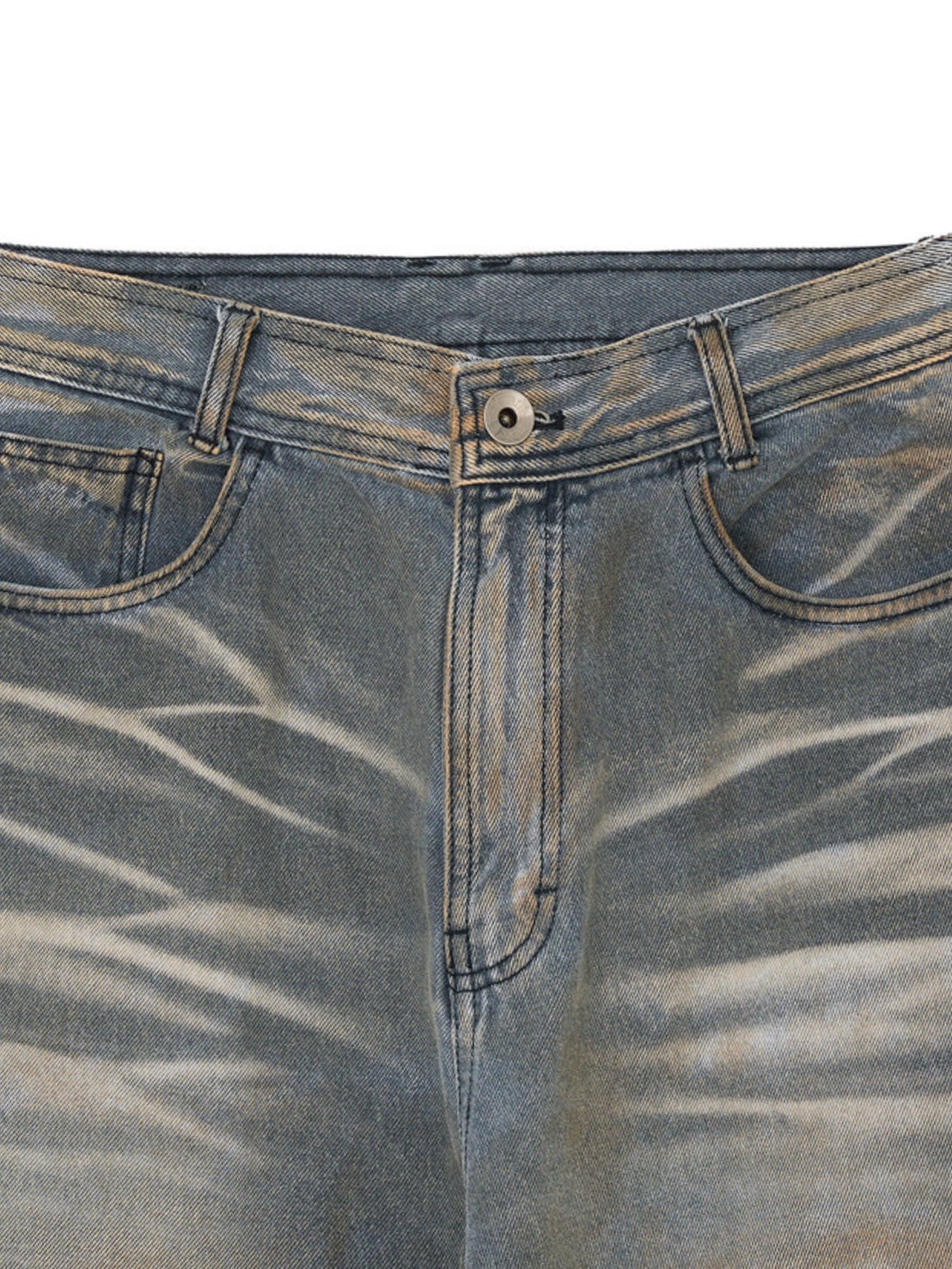 【BLR BLUER】EMBOSSED WAVE WASHING WIDE DENIM PANTS | OUR BRAND,BLR BLUER ...