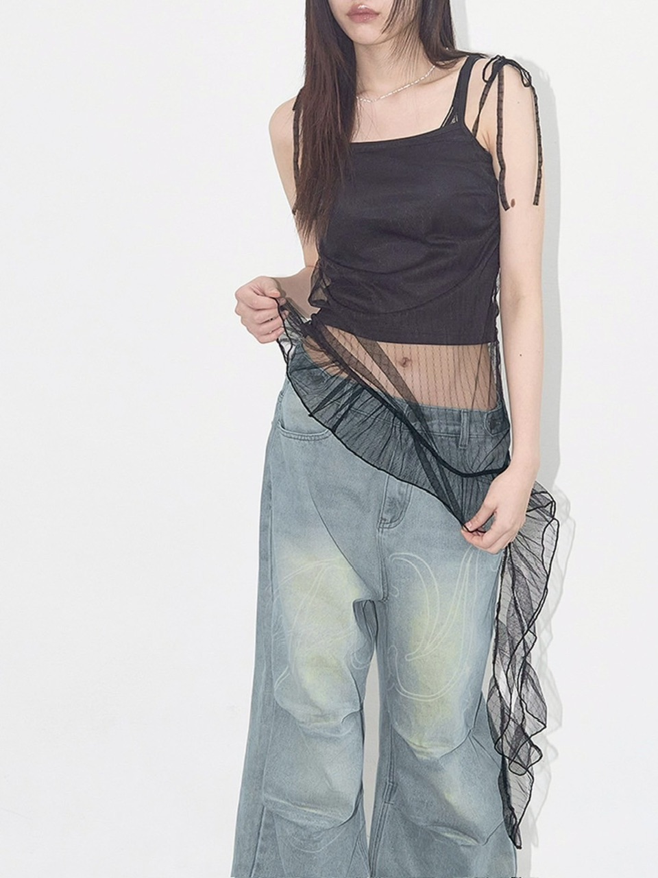 【FANCY CLUB】LACE SHIRRING LAYERED DRESS | OUR BRAND,FANCY CLUB ...