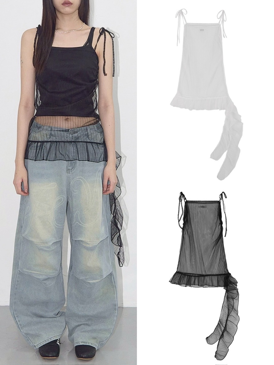 【FANCY CLUB】LACE SHIRRING LAYERED DRESS | OUR BRAND,FANCY CLUB ...