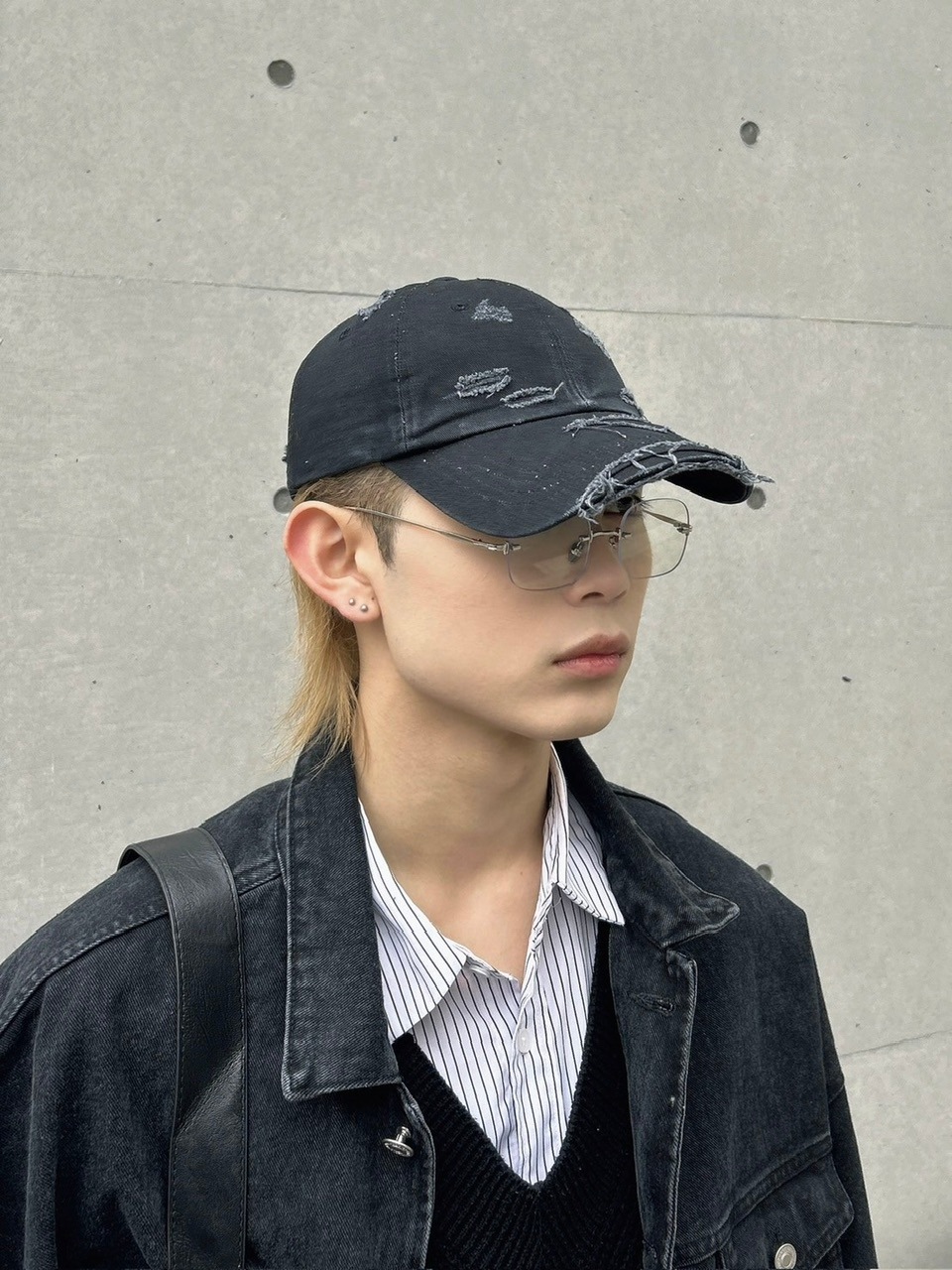 大阪店WEB限定受注制【Chikashitsu +】vintage damage cap (2color) | OUR BRAND ...