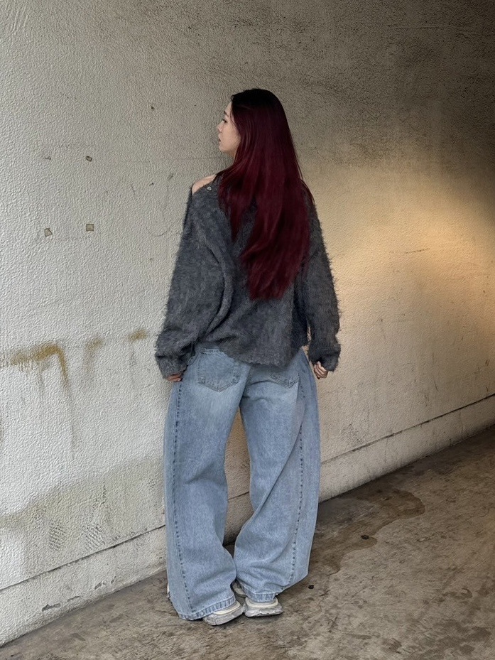 【Chikashitsu +】half off shoulder button knit (3color) | OUR BRAND ...