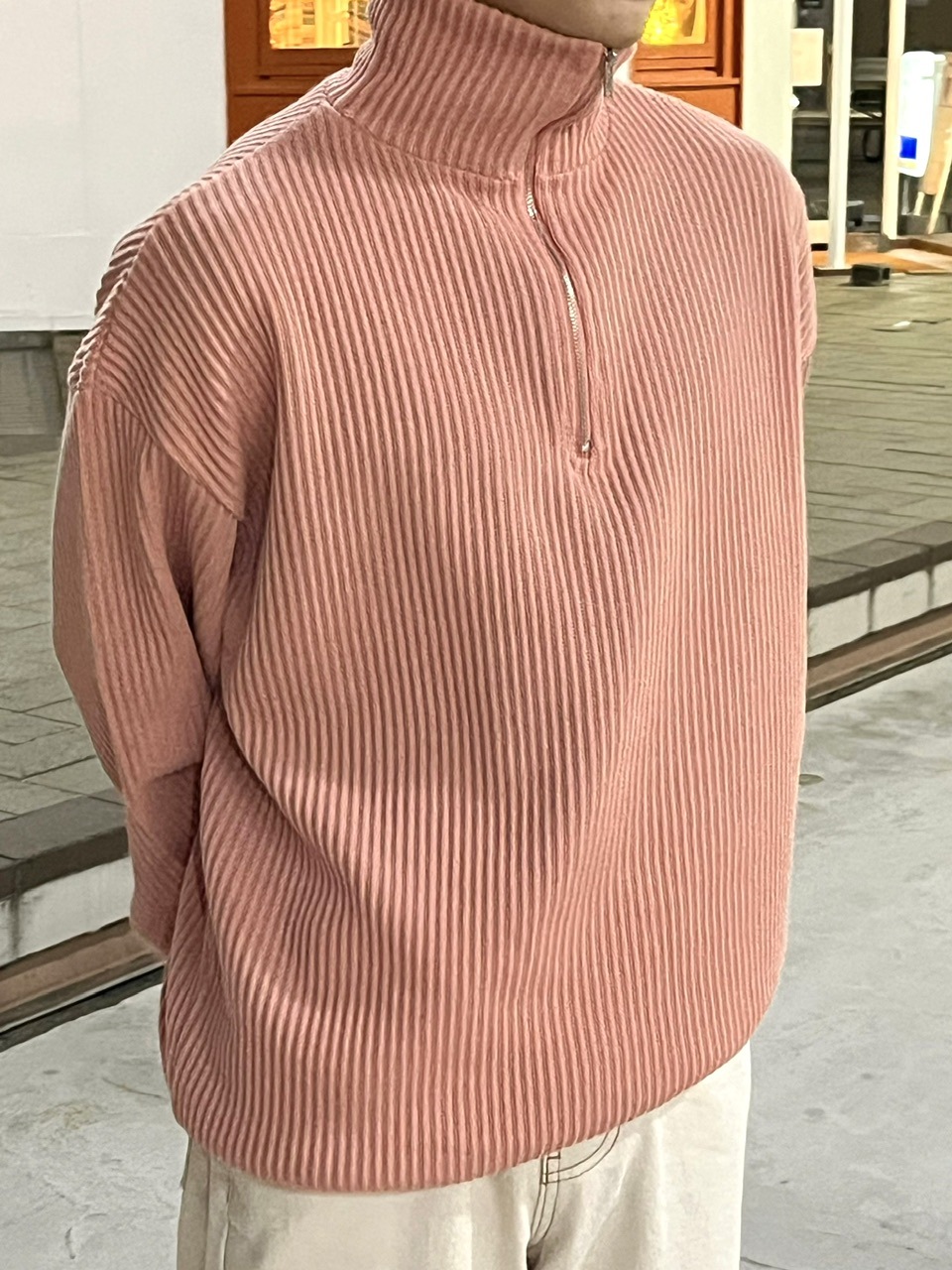 【RENOL】color rib half zip knit (2color) | OUR BRAND,RENOL | PRESSING ...