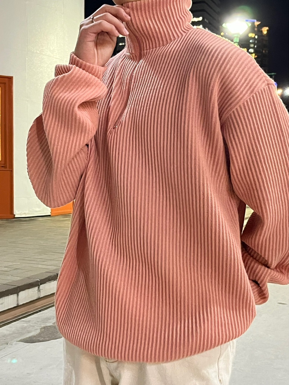 【RENOL】color rib half zip knit (2color) | OUR BRAND,RENOL | PRESSING ...