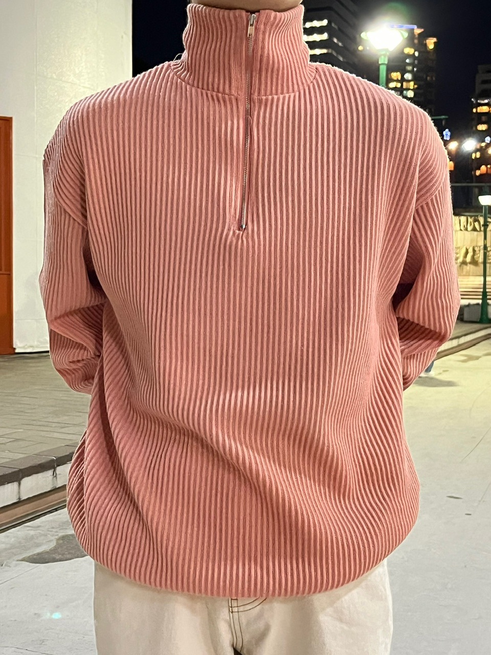 【RENOL】color rib half zip knit (2color) | OUR BRAND,RENOL | PRESSING ...