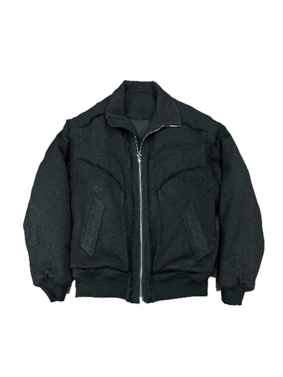 【BLR BLUER】Heavy Texture Wool Linen Puffer Jacket | OUR BRAND,BLR BLUER ...