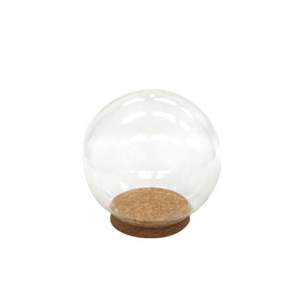 CL-777-433-000／Glass Dome with Cork（ガラス ドームwithコルク）／ナチュラル | すべての商品 | プロフローラ