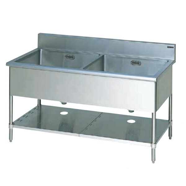 マルゼン MS2-126NX 流し台 BG無 2槽シンク W1200・D600・H800 エクセレントシリーズ SUS430使用 | シンク・作業台,2層シンク | 業務用通販 プロマーケット