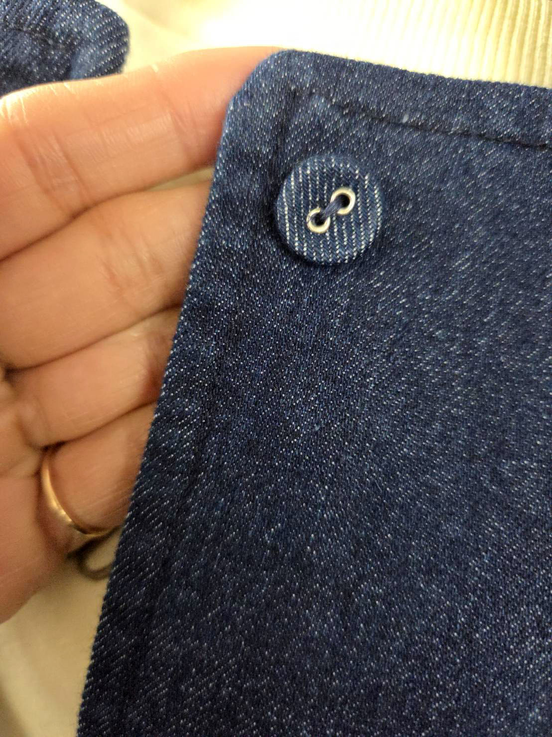 P000 わくらくデニムワンポイント刺しゅうベスト（F2KA-760412） | ルートスタイル（大阪店出荷商品）P000,ミセストータル ...