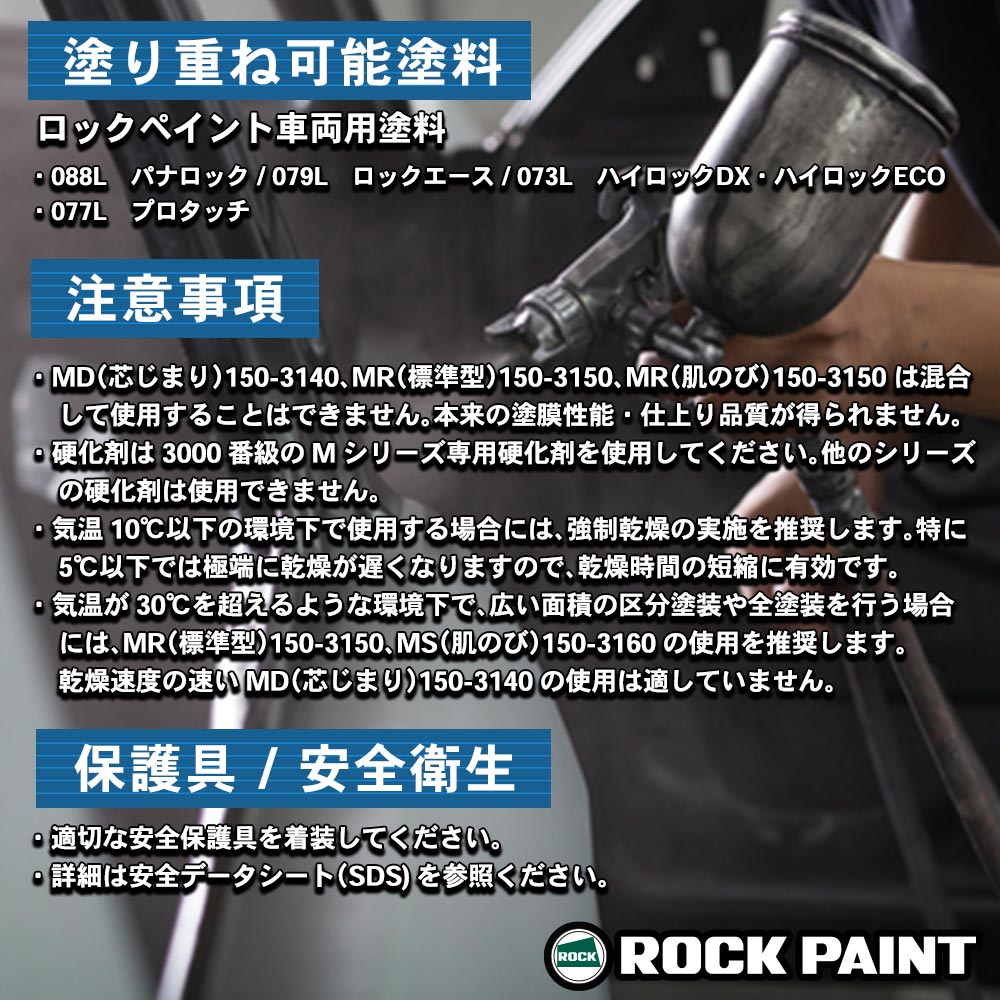 マルチトップ クリヤーMR（標準型）150-3150 1kgセット/ロックペイント クリヤー 塗料 | ロックペイント自動車ウレタン塗料 ...