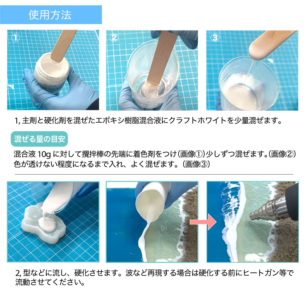 PROST’s Craft White クラフトホワイト 1kg / エポキシ樹脂 着色 レジン レジンカラー 海レジン 白 オーシャンアート | オリジナル商品,造形・成形 | PROST ...