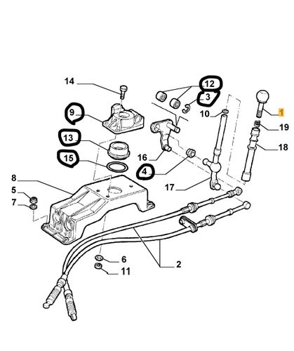 社外品 シフトレバーリペアキット ALFA156/GTV(916)3.0V6 24V 4969 46411550 | 車種別商品,ALFA ...