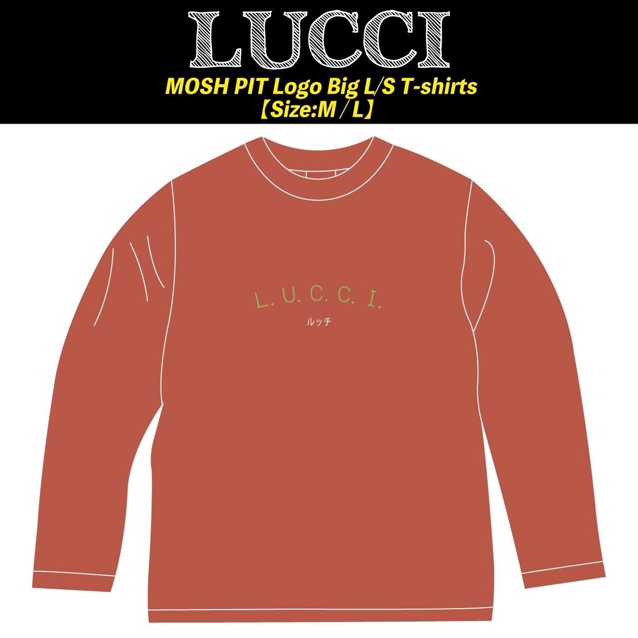 LUCCI×MOSH PIT Logo Big L/S T-shirts | LUCCI | RADONLINE