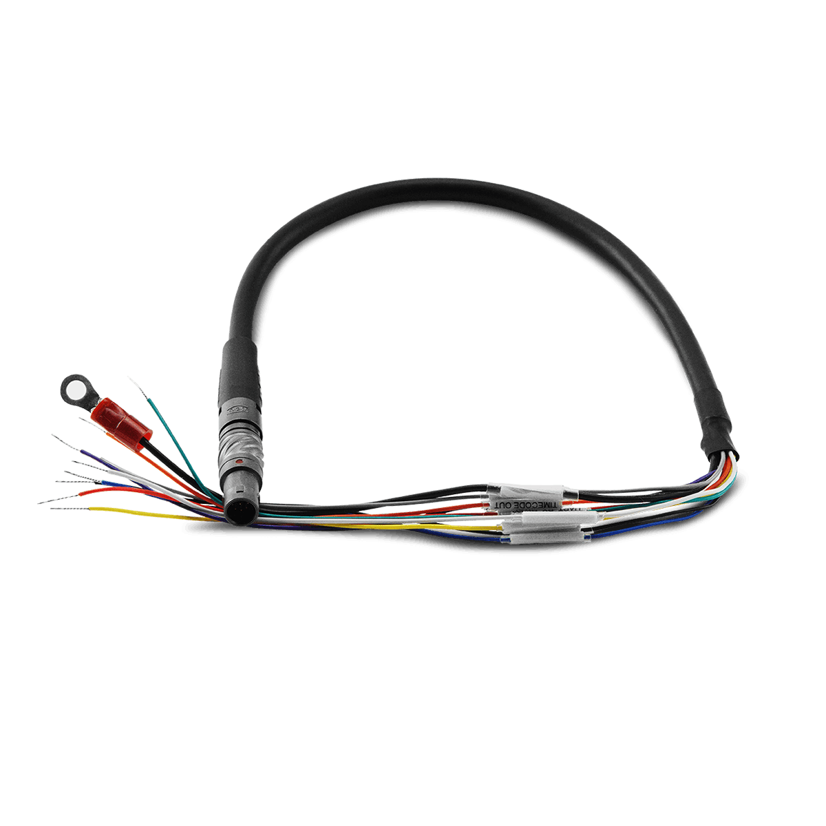 RED_ 9-Pin EXT-to-Flying Lead Cable 1.3'