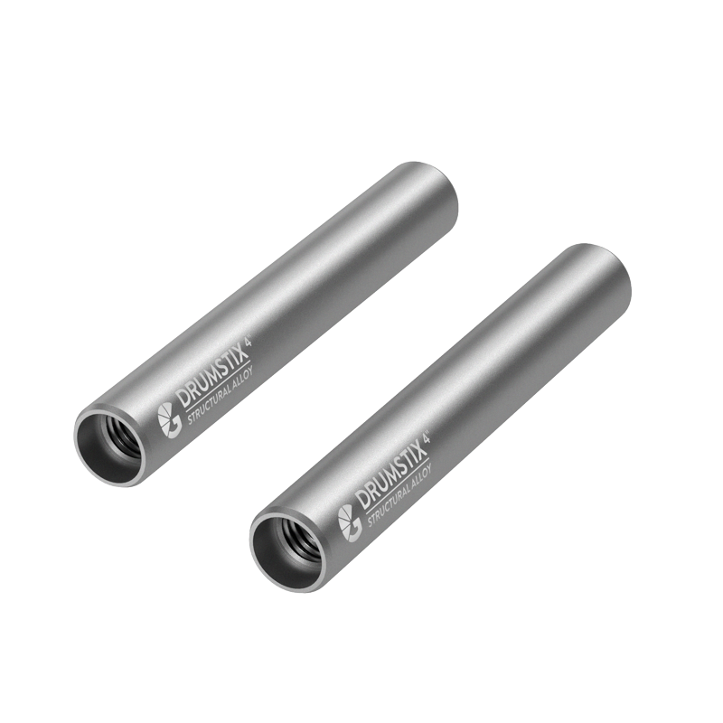 Drumstix Structural Alloy Threaded 15mm Rod Pair – 4″ (10.2cm)