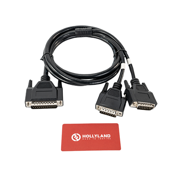 DB25 Male to Dual DB15 Male Tally Cable
