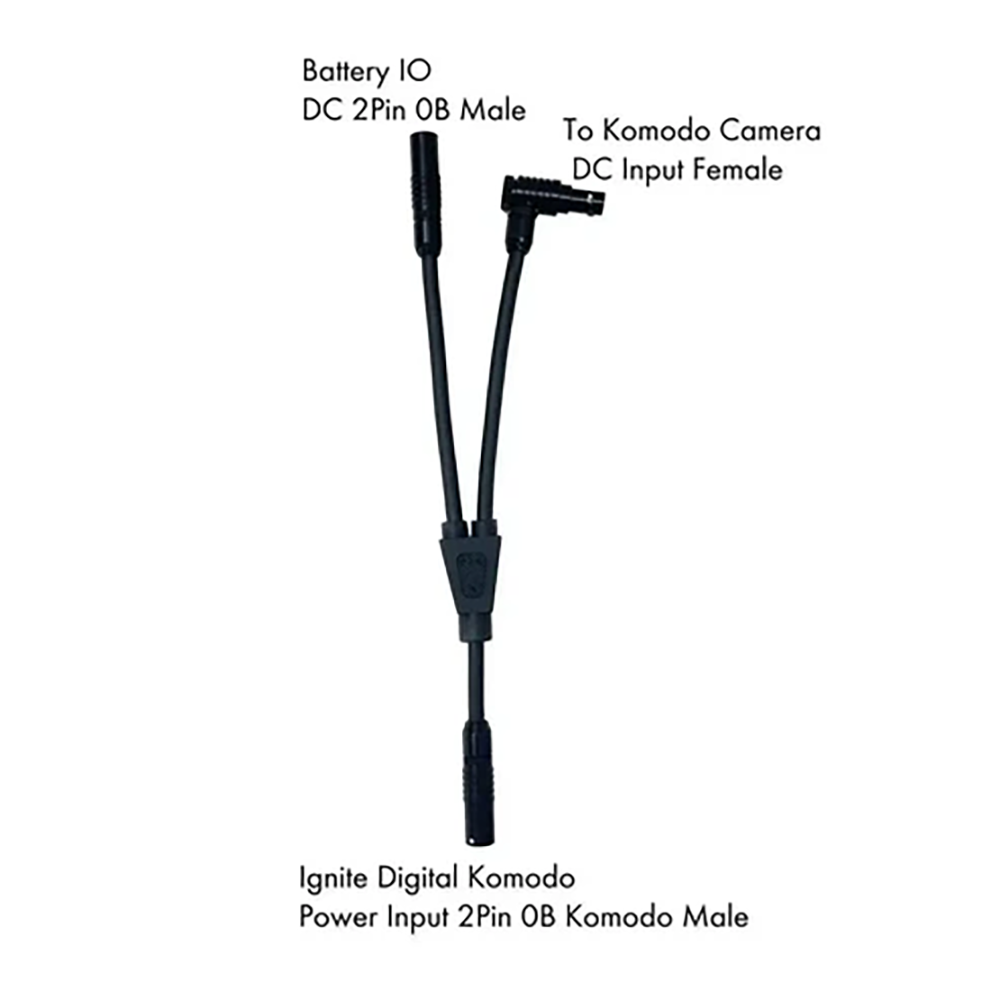 Battery IO DC Input Cable for Battery IO (for V1 V-Mount, Gold and MAX ...
