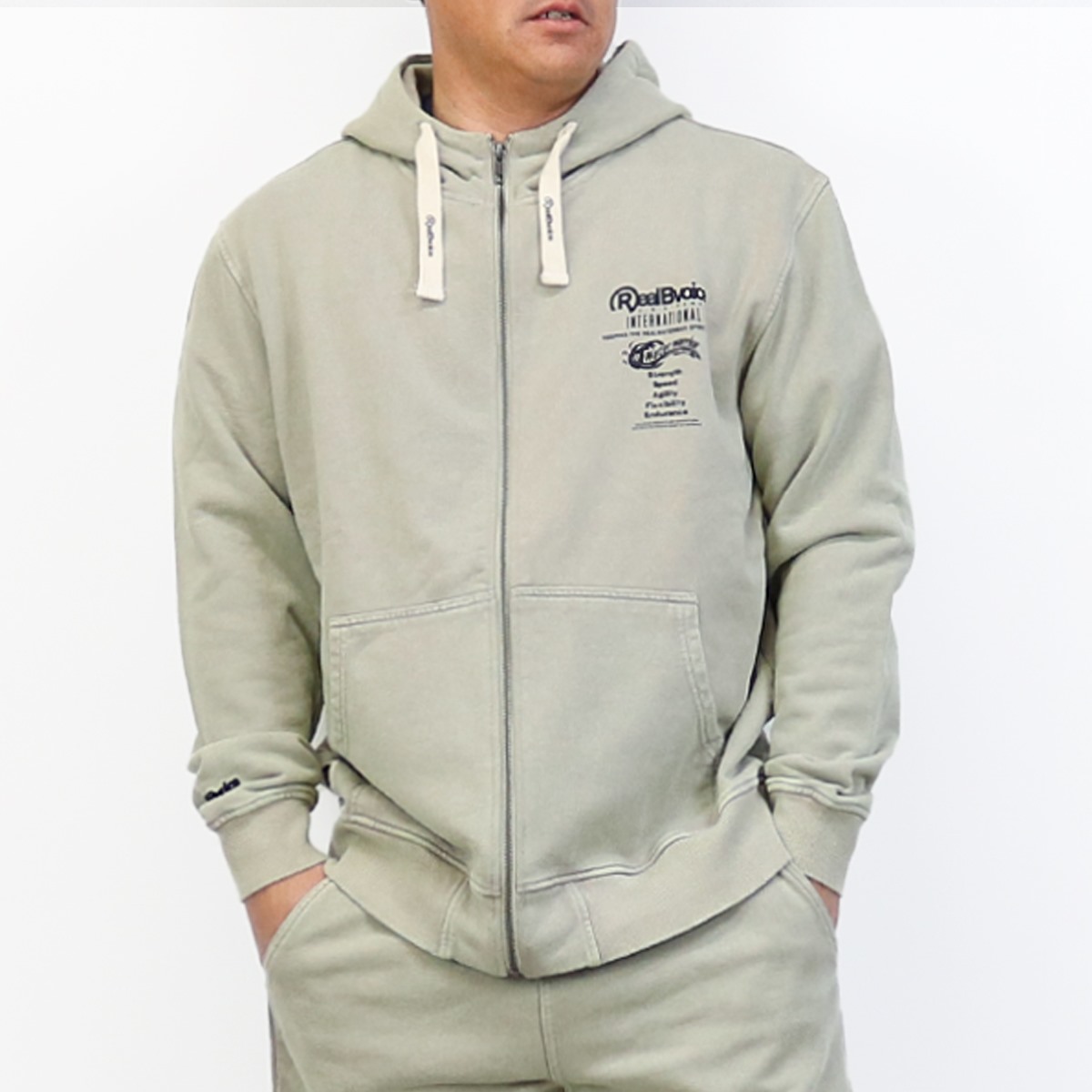 【GREEN Lのみ】SIMPLE PIGMENT ZIP PARKA