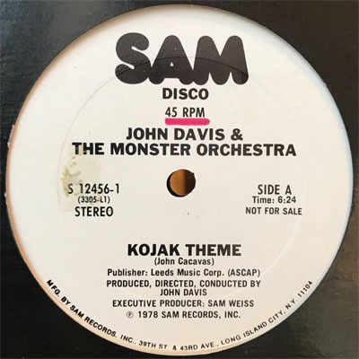 Kojak Thame (Promo) / John Davis And The Monster Orchestra ｜ RECORD ...