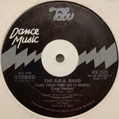 Take Your Time (Do It Right) / S.O.S. Band ｜ RECORD STATION ｜ レコードステーション