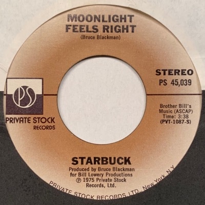 Moonlight Feels Right (45") / Starbuck ｜ RECORD STATION ｜ レコードステーション