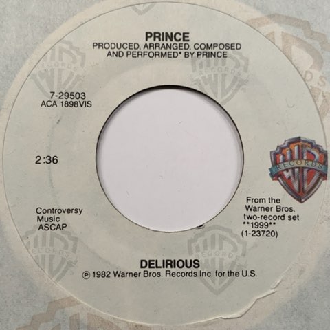 Delirious (45") / Prince ｜ RECORD STATION ｜ レコードステーション