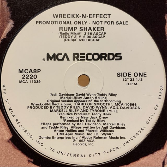 Wrecks-N-Effect Rump Shaker (Promo) (12")