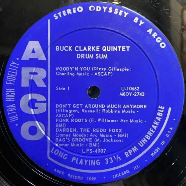 Buck Clarke Quintet Drum Sum (LP)