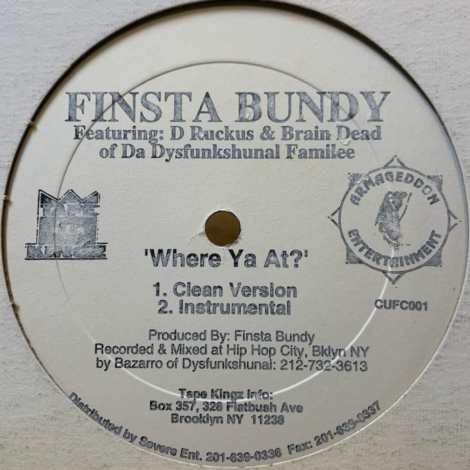 Finsta Bundy Feel The High / Where Ya At? (12")