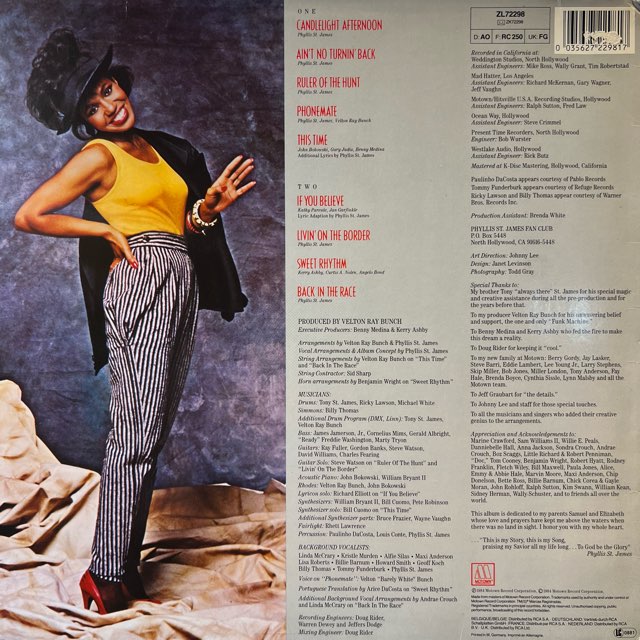 Phyllis St. James Ain't No Turnin' Back (LP)