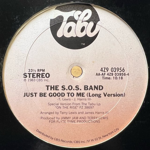 S.O.S. Band Just Be Good To Me (12")