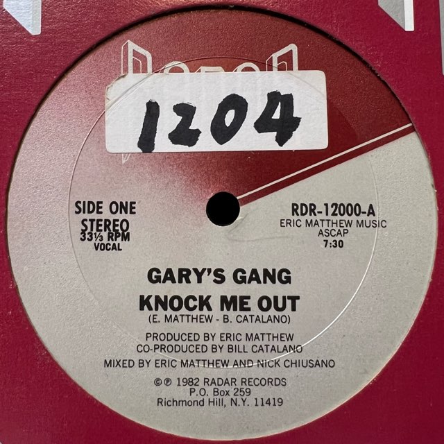 Gary's Gang Knock Me Out (12")