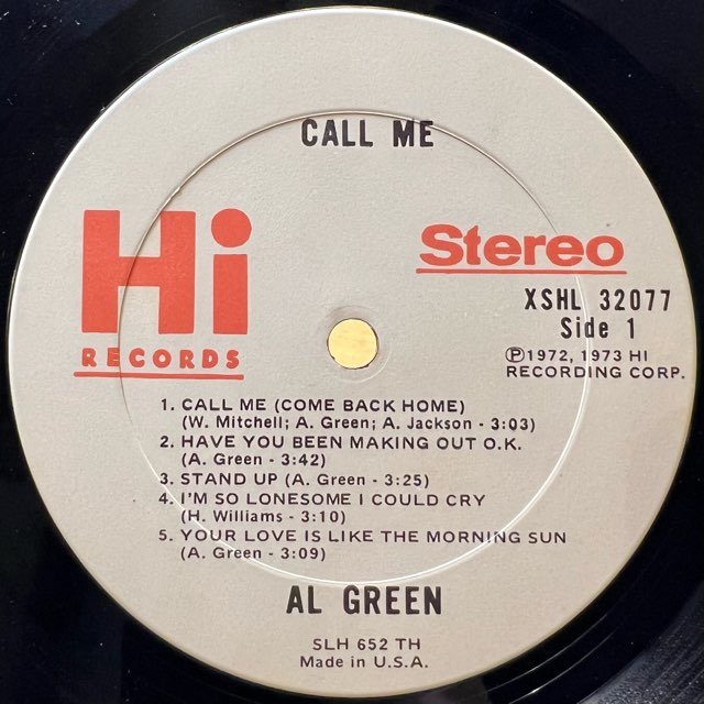 Al Green Call Me (LP)