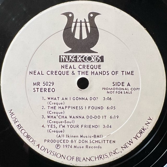 Neal Creque Neal Creque & The Hands Of Time (Promo LP)