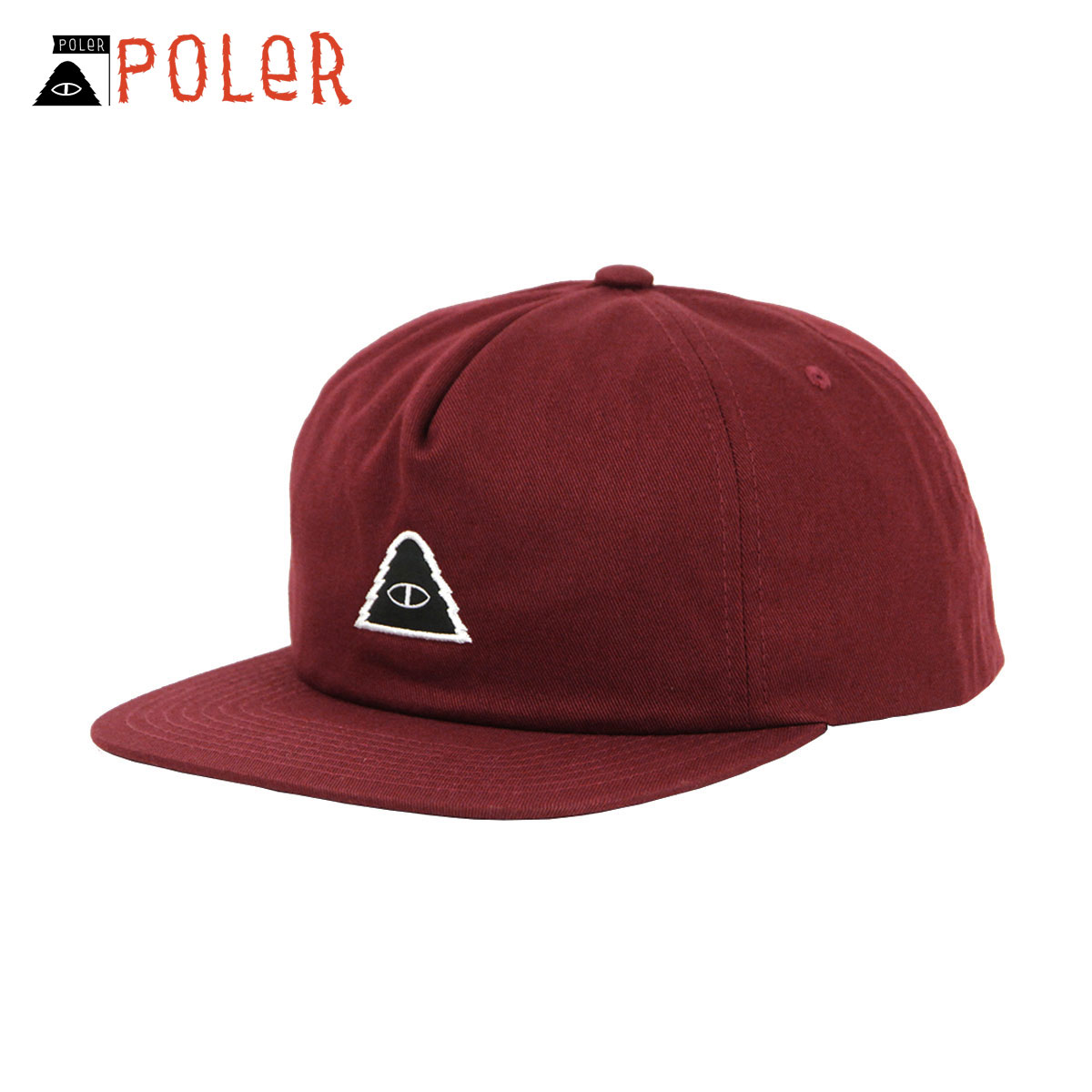 ポーラー キャップ メンズ レディース 正規販売店 POLER 帽子 キャップ CYCLOPS PATCH HAT 211ACM7008 MAROON A79B B3C C3D D4E ...
