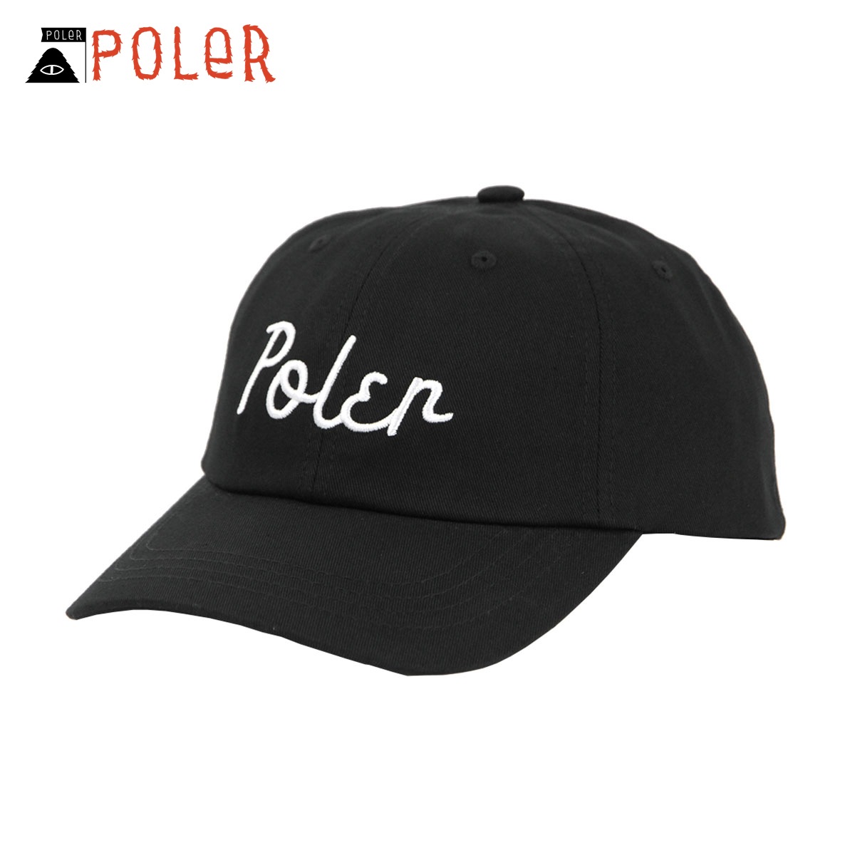 ポーラー キャップ メンズ レディース 正規販売店 POLER 帽子 ダッドハット キャップ DADLIN DAD HAT 211ACM7801 BLACK A79B B3C C3D D4E ...