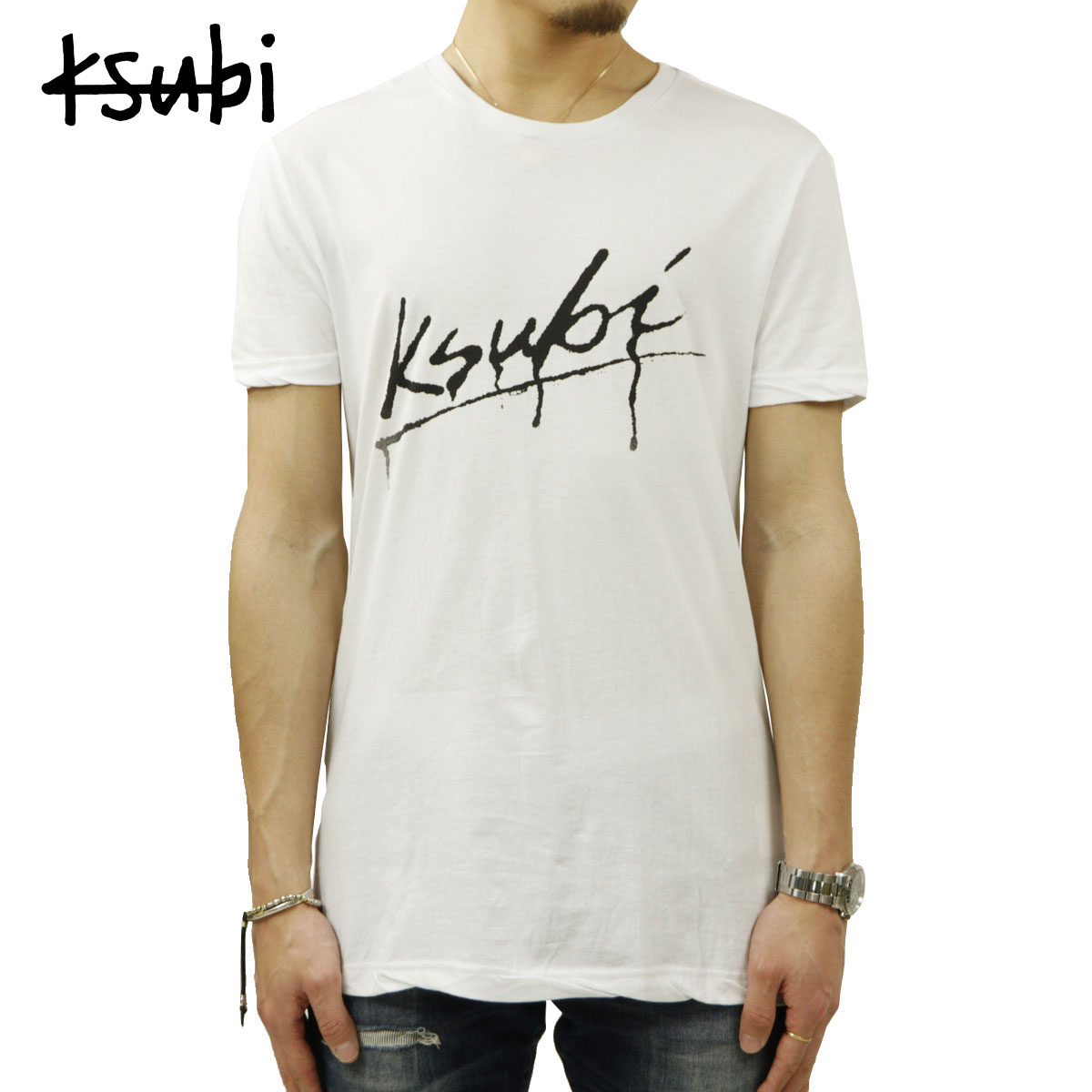 スビ Tシャツ メンズ 正規販売店 KSUBI 半袖Tシャツ クルーネックTシャツ ロゴTシャツ KSUBI DRIP SEEING ...
