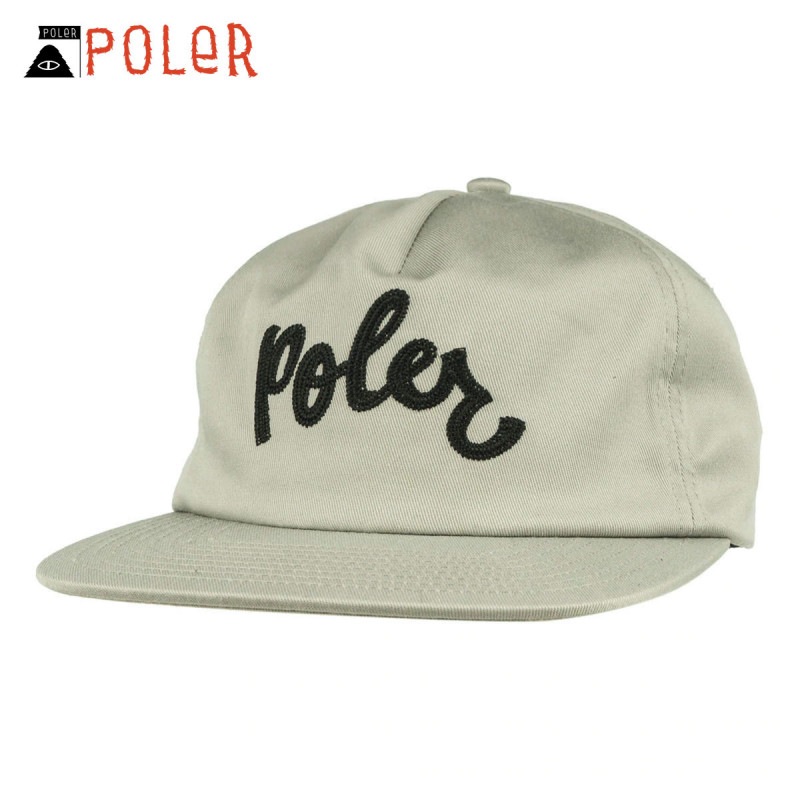 ポーラー キャップ メンズ レディース 正規販売店 POLER 帽子 キャップ POLER SCRIPT HAT 221ACU7004 CREAM A79B B3C C3D D4E E18F ...