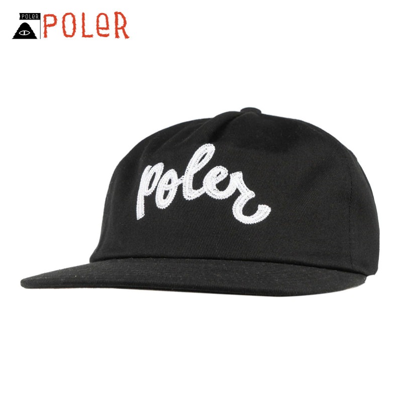 ポーラー キャップ メンズ レディース 正規販売店 POLER 帽子 キャップ POLER SCRIPT HAT 221ACU7004 BLACK A79B B3C C3D D4E E13F ...