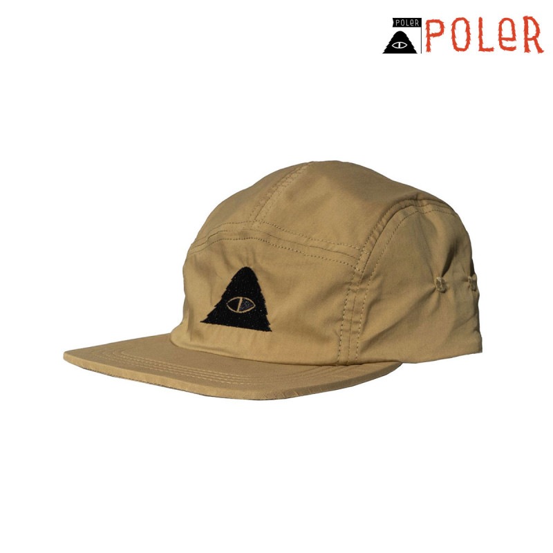 ポーラー キャップ メンズ レディース 正規販売店 POLER 帽子 5パネルキャップ CYCLOPS 5PANEL STRETCH CAP DC 5221C007 BEIGE A79B ...