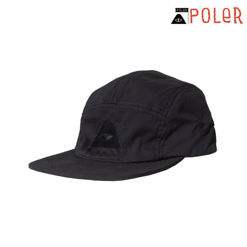 ポーラー キャップ メンズ レディース 正規販売店 POLER 帽子 5パネルキャップ CYCLOPS 5PANEL STRETCH CAP DC 5221C007 BLACK A79B ...