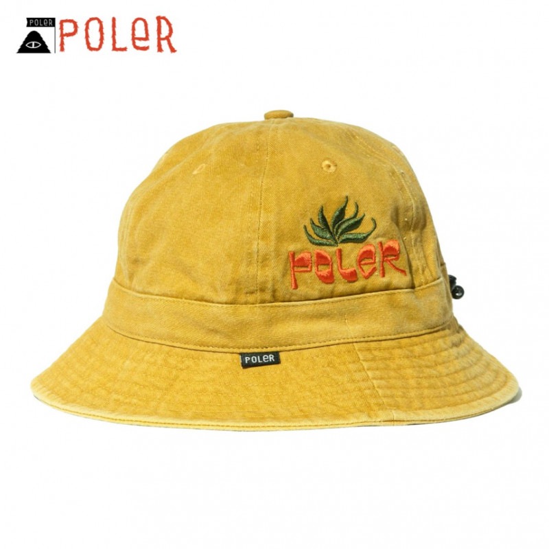 ポーラー ハット メンズ レディース 正規販売店 POLER 帽子 ベルハット SHRUBBERY PIGMENT BELL HAT DC 5221C029 COYOTE DENIM A79B ...