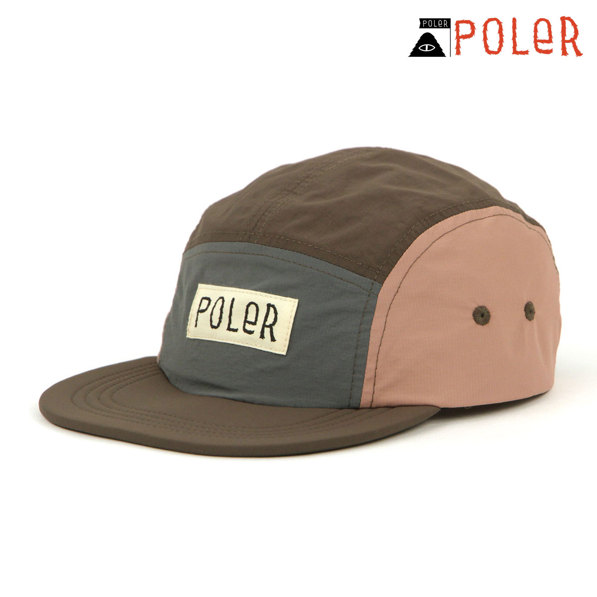 ポーラー メンズ レディース キャップ 正規販売店 POLER 5パネルキャップ ナイロン 帽子 5P NYLON FLOPPY RIP CAP D MCV0040-WIN WINE ...