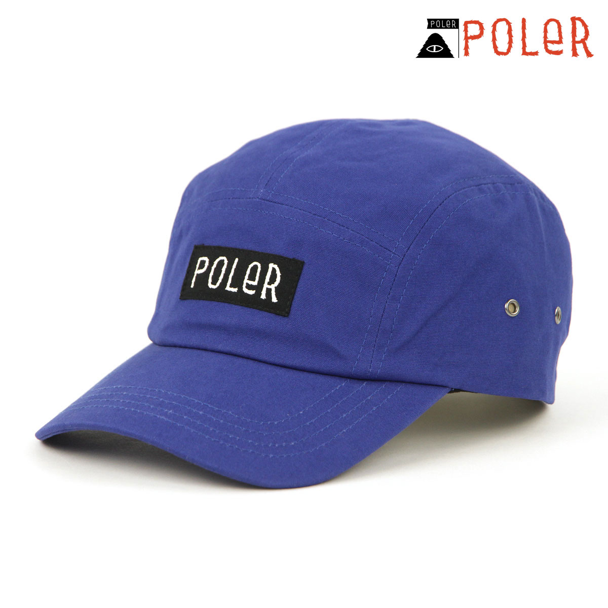 ポーラー メンズ レディース キャップ 正規販売店 POLER 5パネルキャップ キャンバス 帽子 5P CANVAS CAP D MCV0042-BLU BLUE | POLER（ポーラー ...
