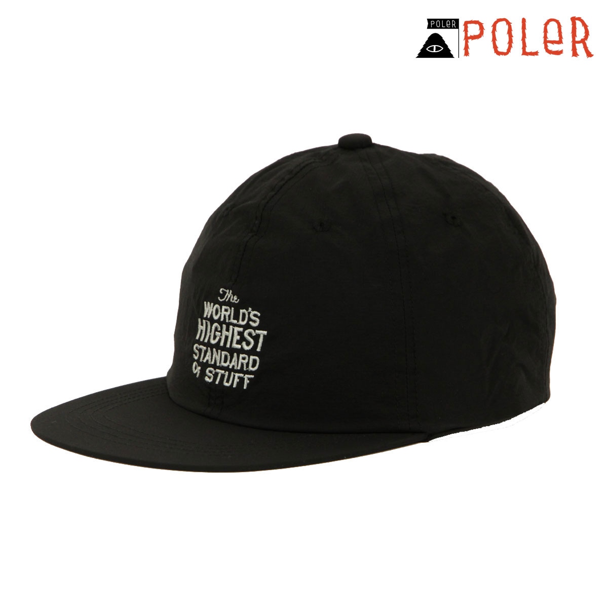 ポーラー メンズ レディース キャップ 正規販売店 POLER 帽子 6パネルキャップ HIGHEST EMB 6P CAP DC 241MCV0269-BLK BLACK | POLER ...