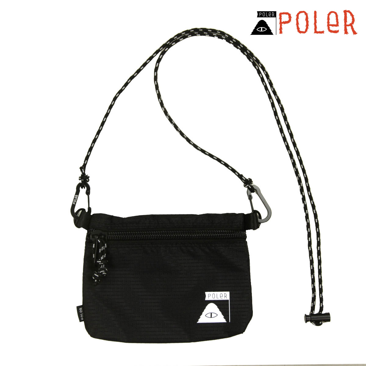 ポーラー メンズ レディース ショルダーバッグ 正規販売店 POLER 鞄 サコッシュ STUFFABLE POUCH DC 241MCV0444-BLK BLACK | POLER（ポーラー ...