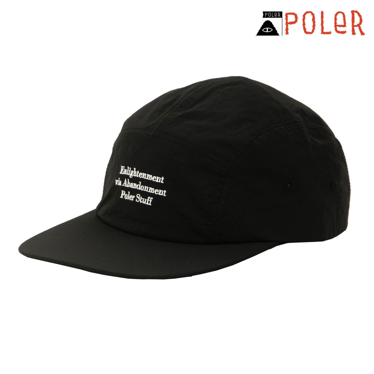 ポーラー メンズ レディース キャップ 正規販売店 POLER 帽子 ナイロン 5パネル NYLON 5P CAP D 243MCV0098-BLK BLACK | POLER（ポーラー ...