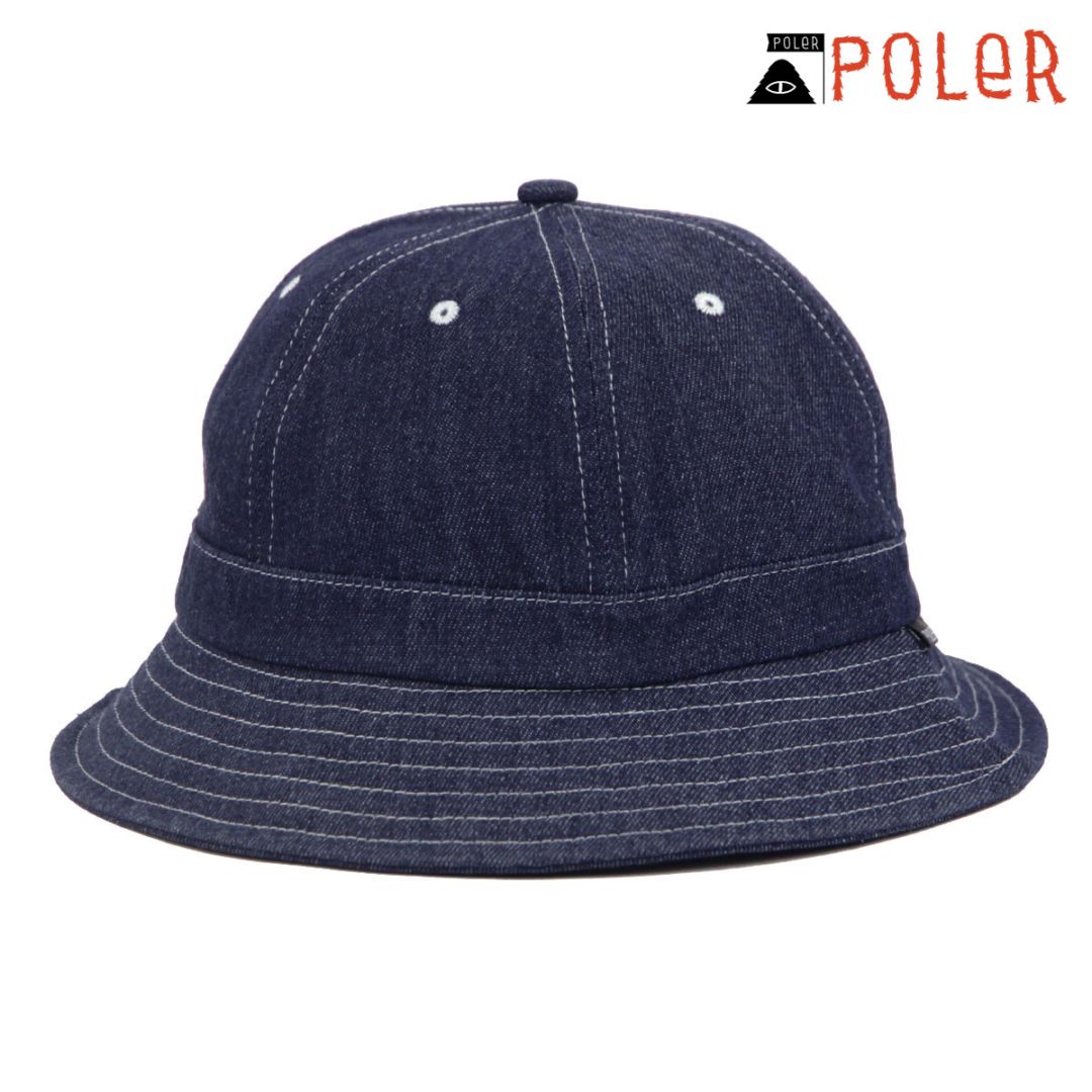 ポーラー メンズ レディース ハット 正規販売店 POLER ベルハット 帽子 DENIM BELL HAT DC 251MCV0085-BLU BLUE DENIM | POLER（ポーラー ...